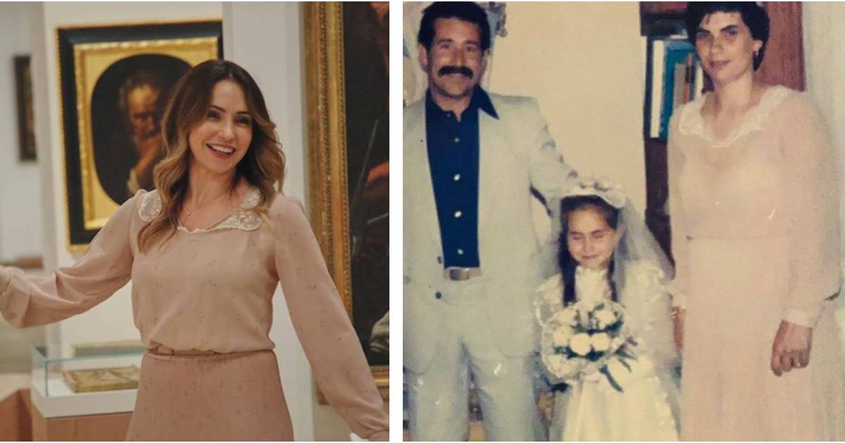 Dr Lydia Abela stuns in the same dress her mother wore for her First ...