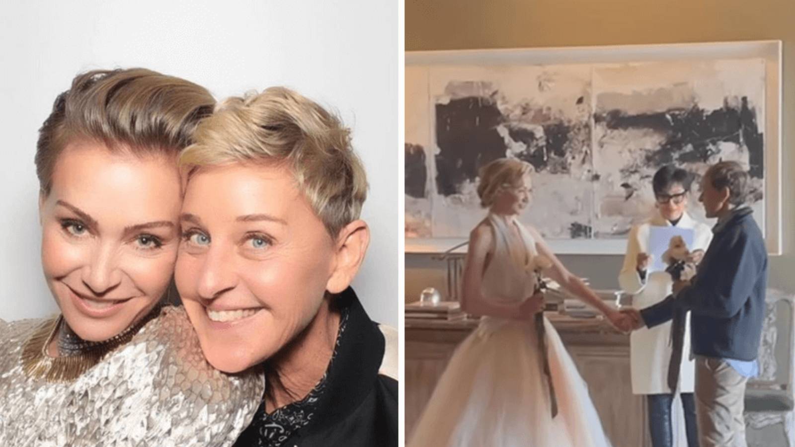 ‘The greatest gift’ – Ellen DeGeneres and wife Portia renew their ...